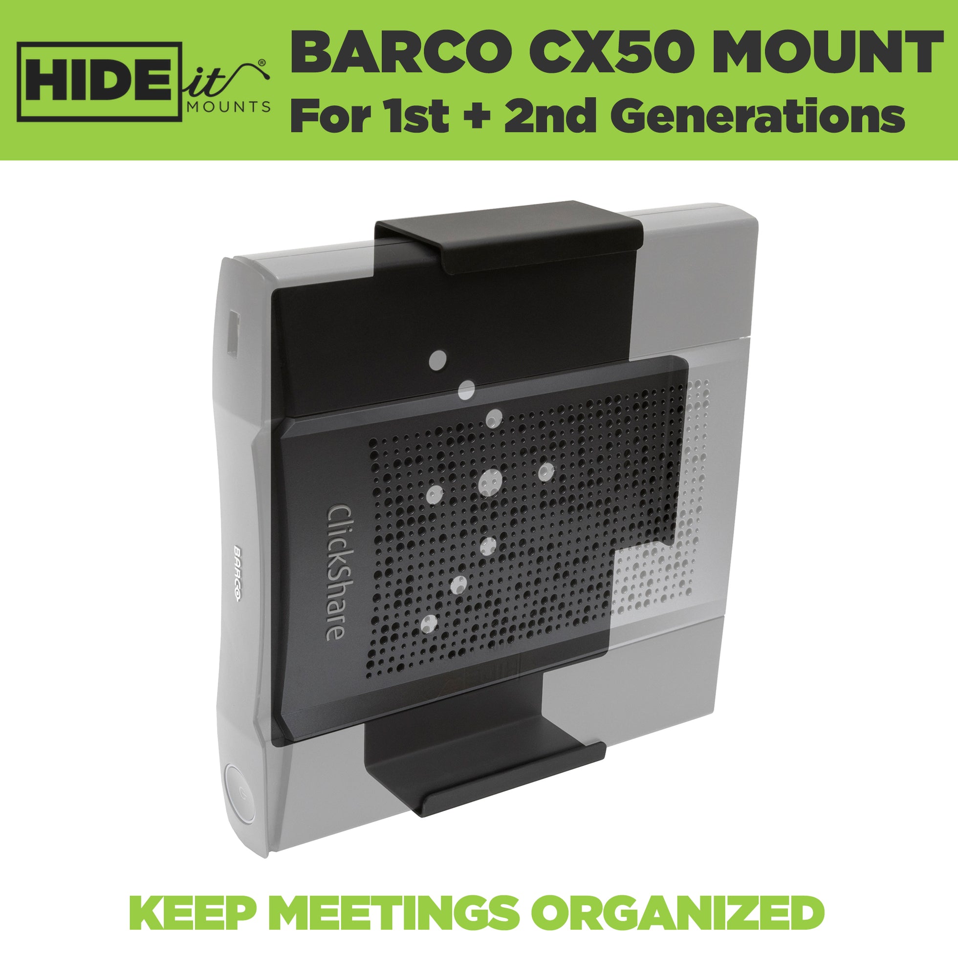 HIDEit CX50 | Barco ClickShare CX-50 Wall Mount – HIDEit Mounts