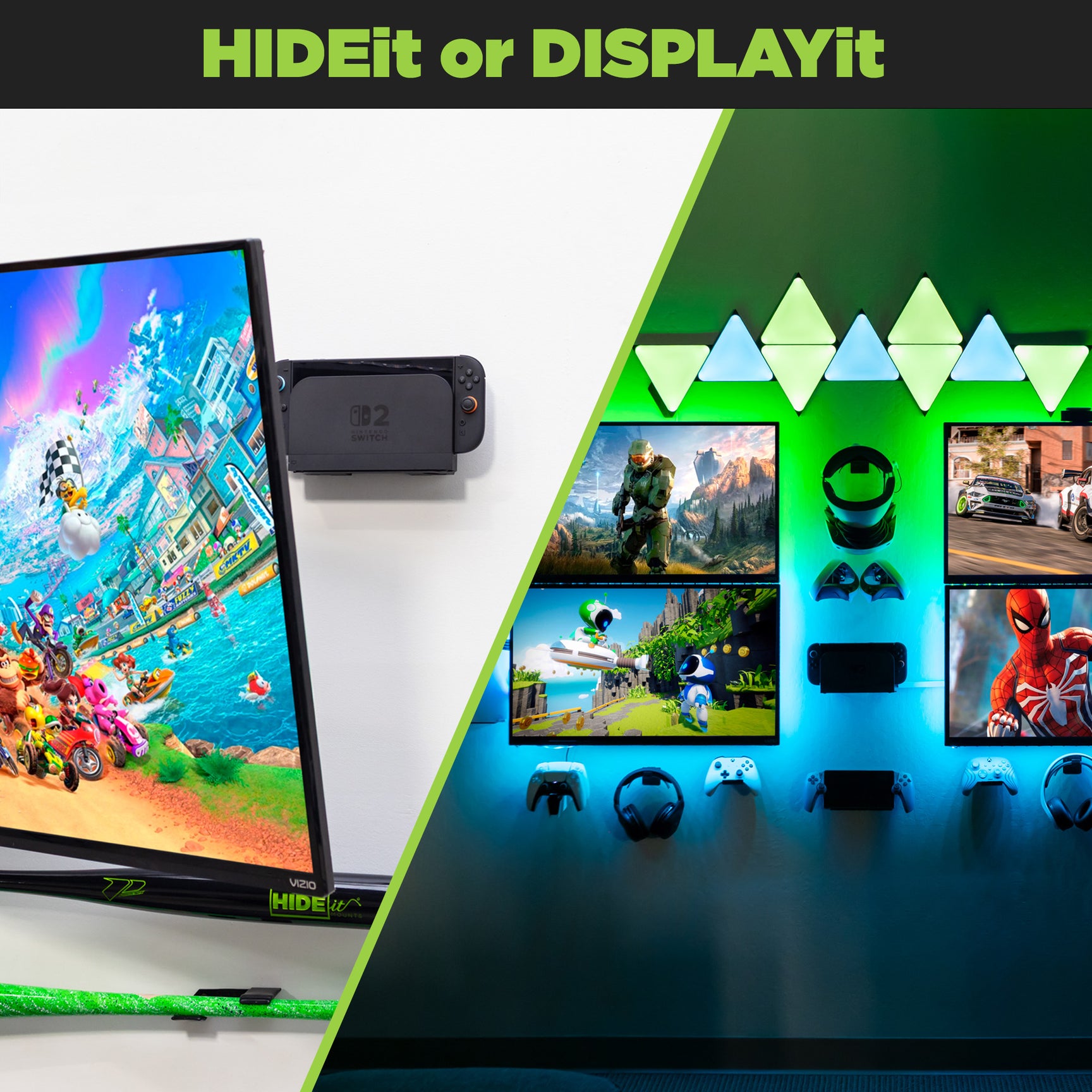 HIDEit Mounts | USA-designed Steel Mounts for Tech, Gaming & Sports