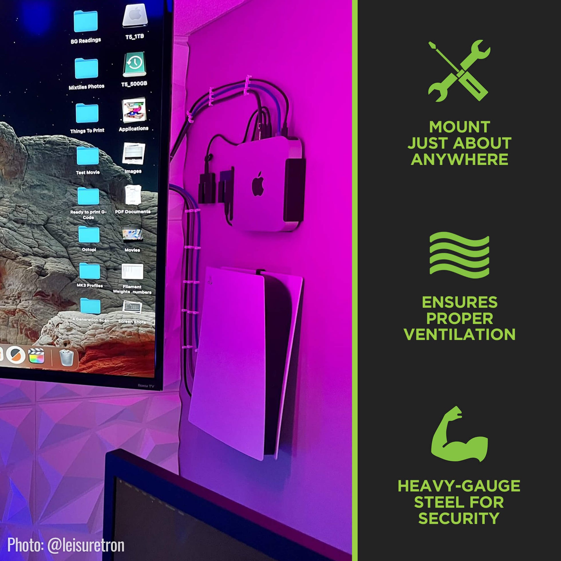 HIDEit MiniU | Apple Mac Mini Wall Mount – HIDEit Mounts