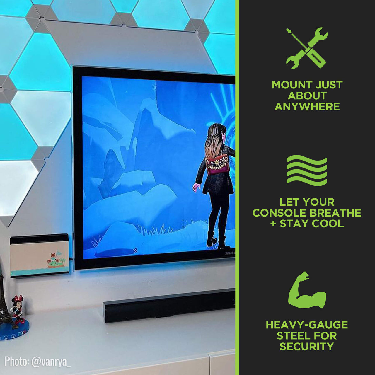 Switch Wall Mount | HIDEit Mount for the Nintendo Switch Game Console ...
