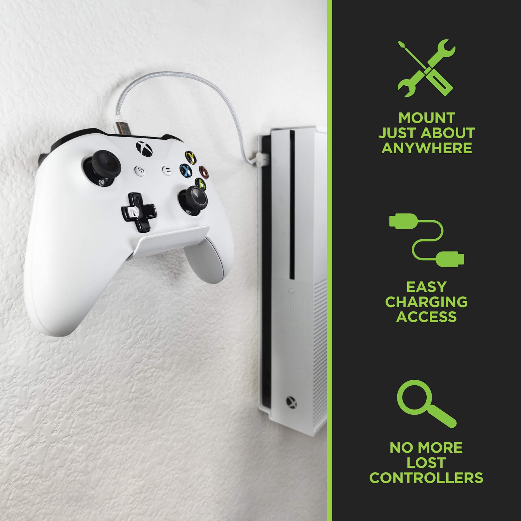 Controller Wall Mount | HIDEit Mount for PS4 Xbox Video Game Controller ...