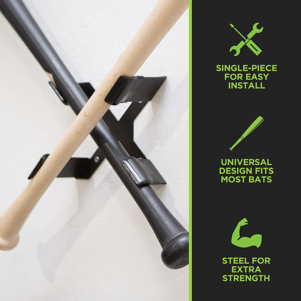 HIDEit XBat | Crossed Baseball Bat Mount – HIDEit Mounts
