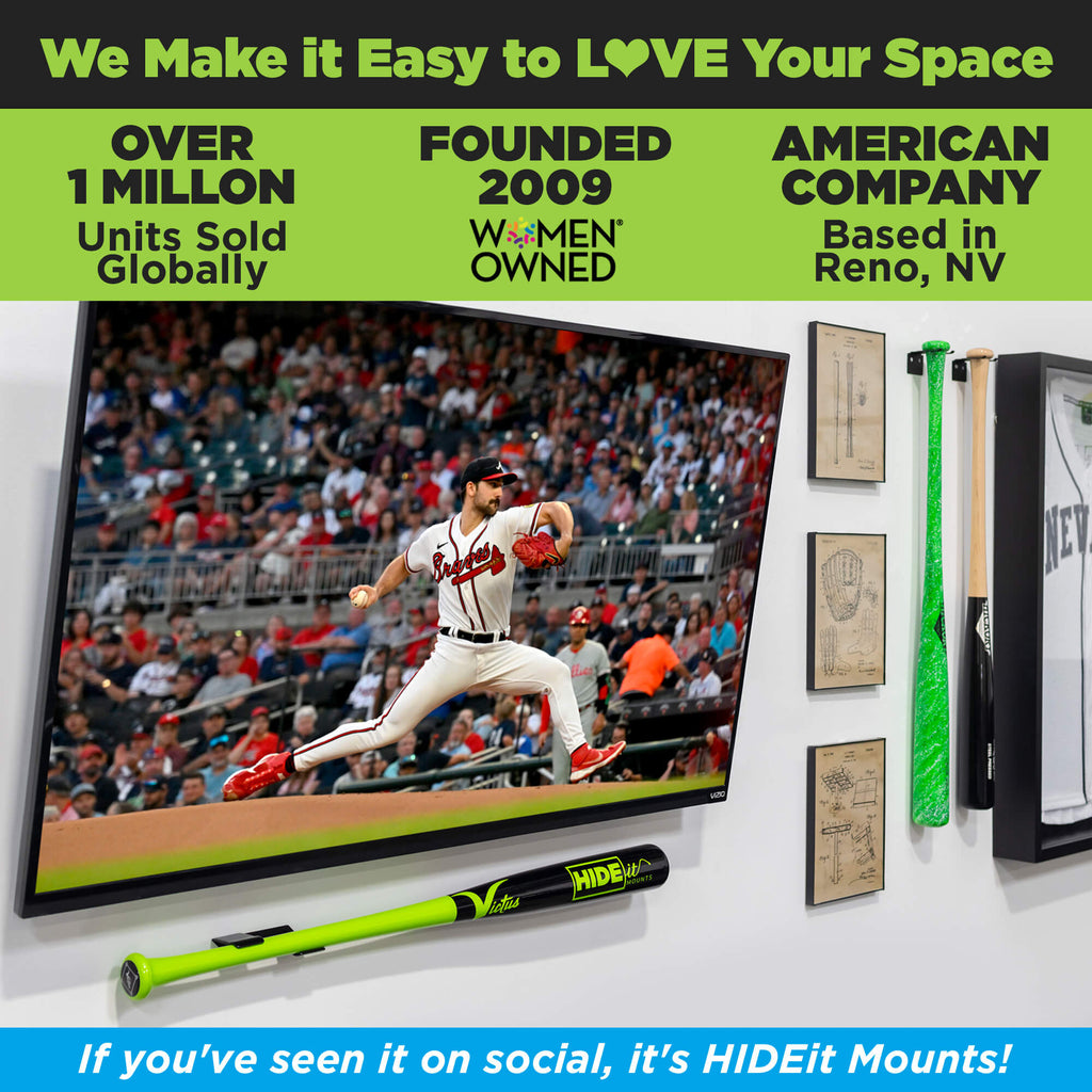 HIDEit HBat | Horizontal Baseball Bat Mount – HIDEit Mounts
