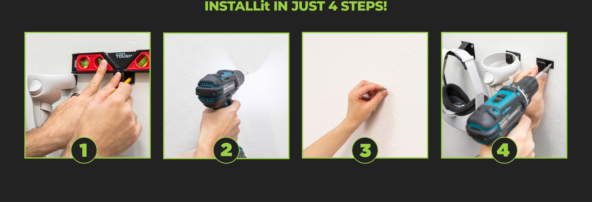 HIDEit Oculus | Oculus Quest 2 Wall Mount Bundle – HIDEit Mounts