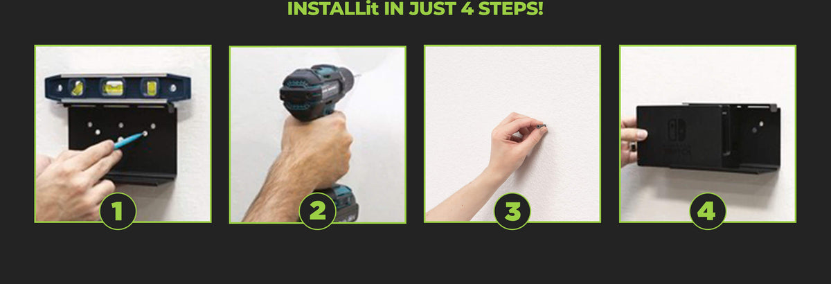 Switch Wall Mount | HIDEit Mount for the Nintendo Switch Game Console ...