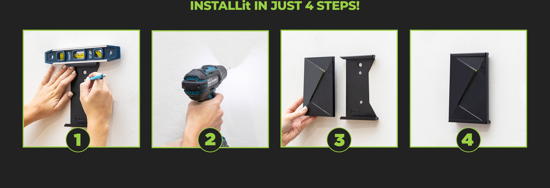 Shield TV Wall Mount | HIDEit Mount for NVIDIA Shield TV 2nd Generation ...