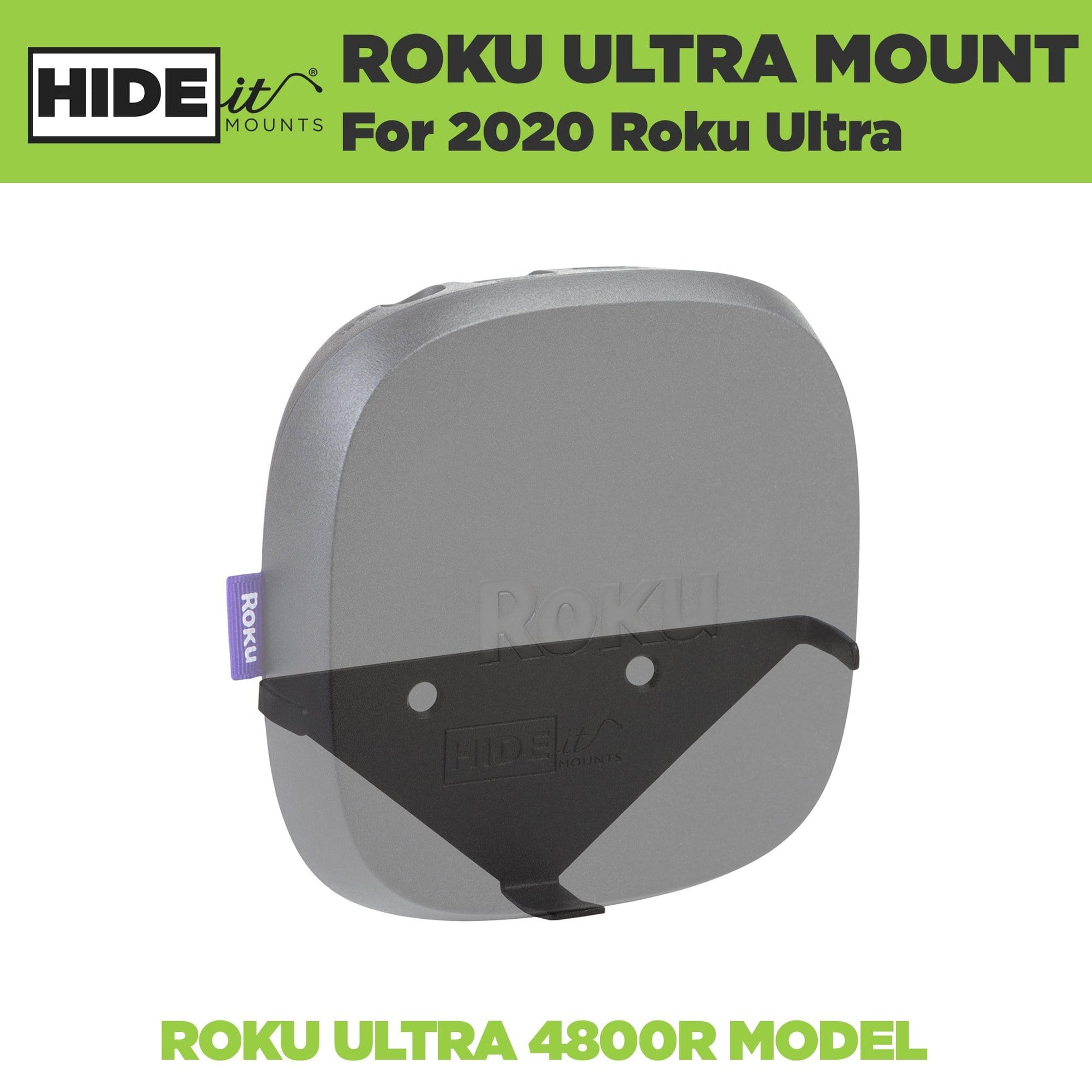 Roku Ultra Wall Mount | HIDEit Mount for 2020 + 2024 Roku Ultra ...