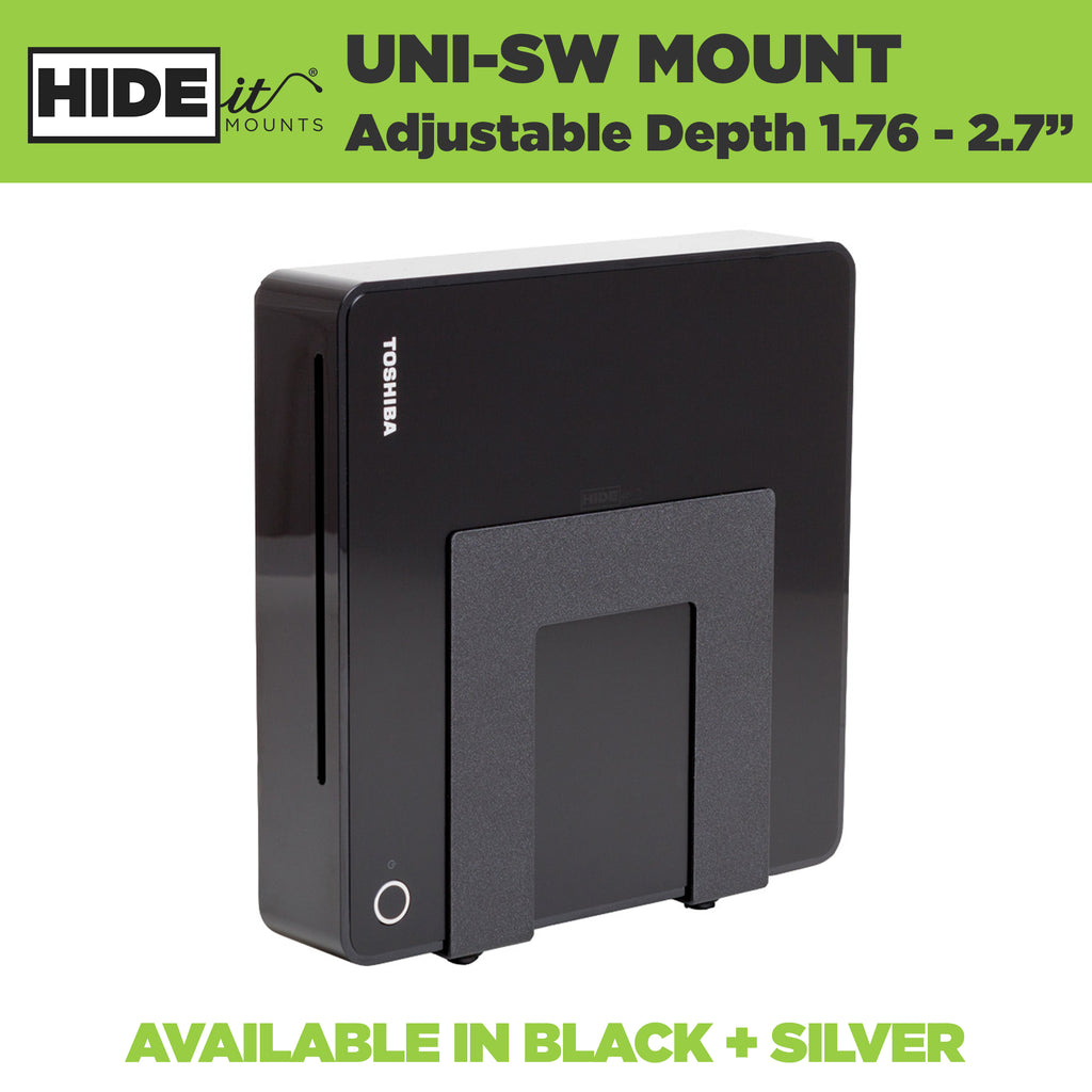 Small+Wide Cable Box Mount | SmallWide HIDEit Mount for TV Boxes ...
