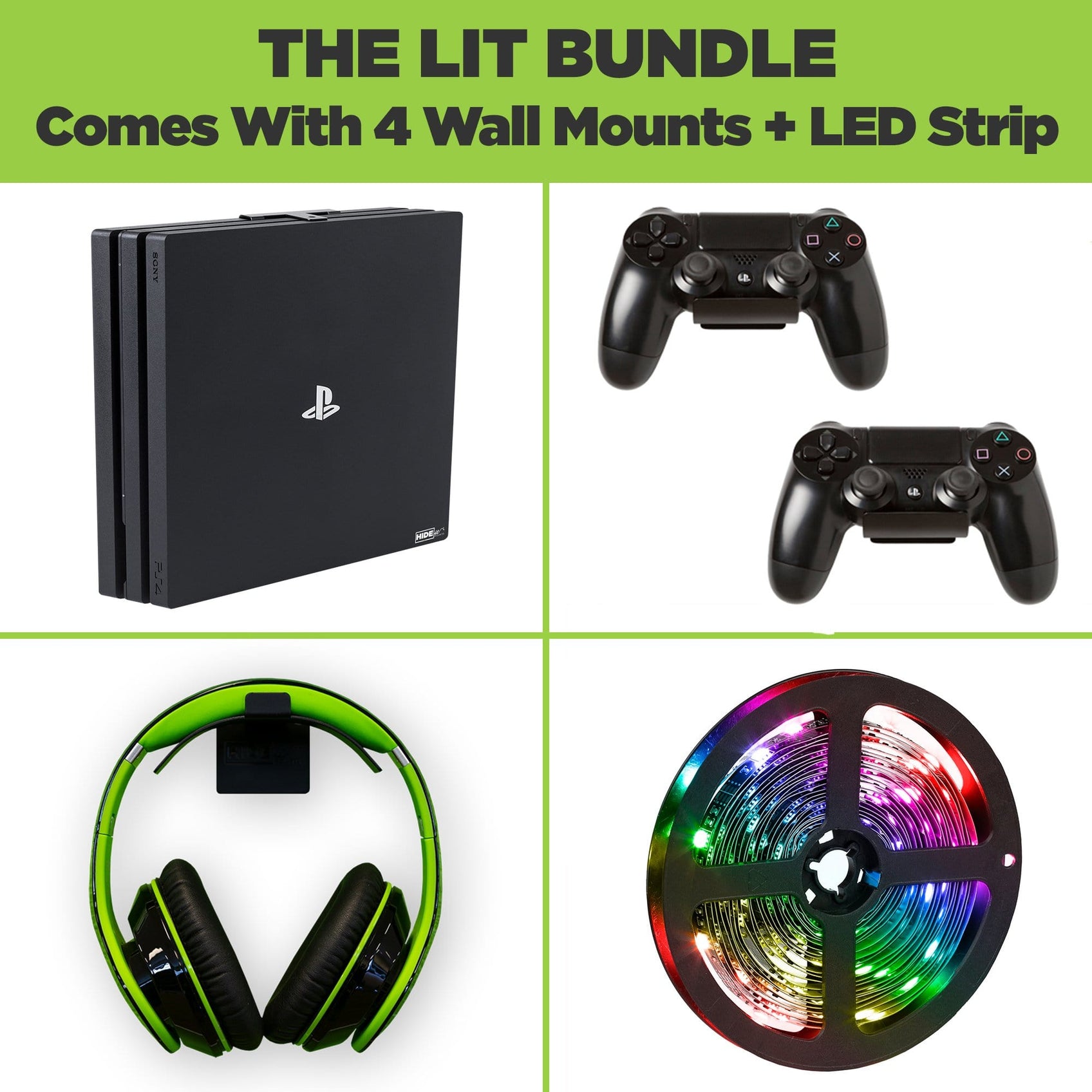 PS4 Pro Wall Mount | HIDEit Mount for PlayStation 4 Pro Game Console ...