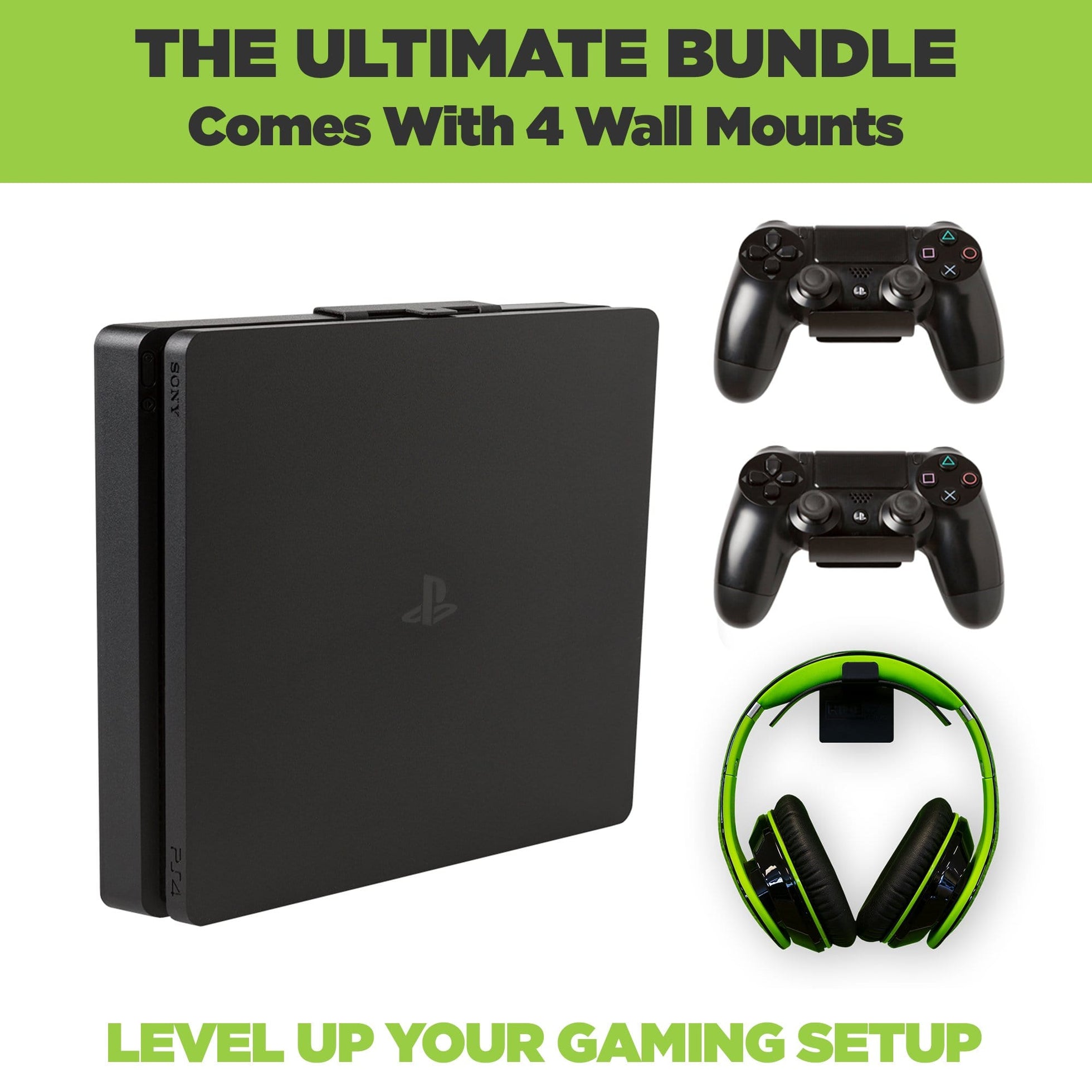 PS4 Slim Wall Mount | HIDEit Mount for PlayStation 4 Slim Game Console ...