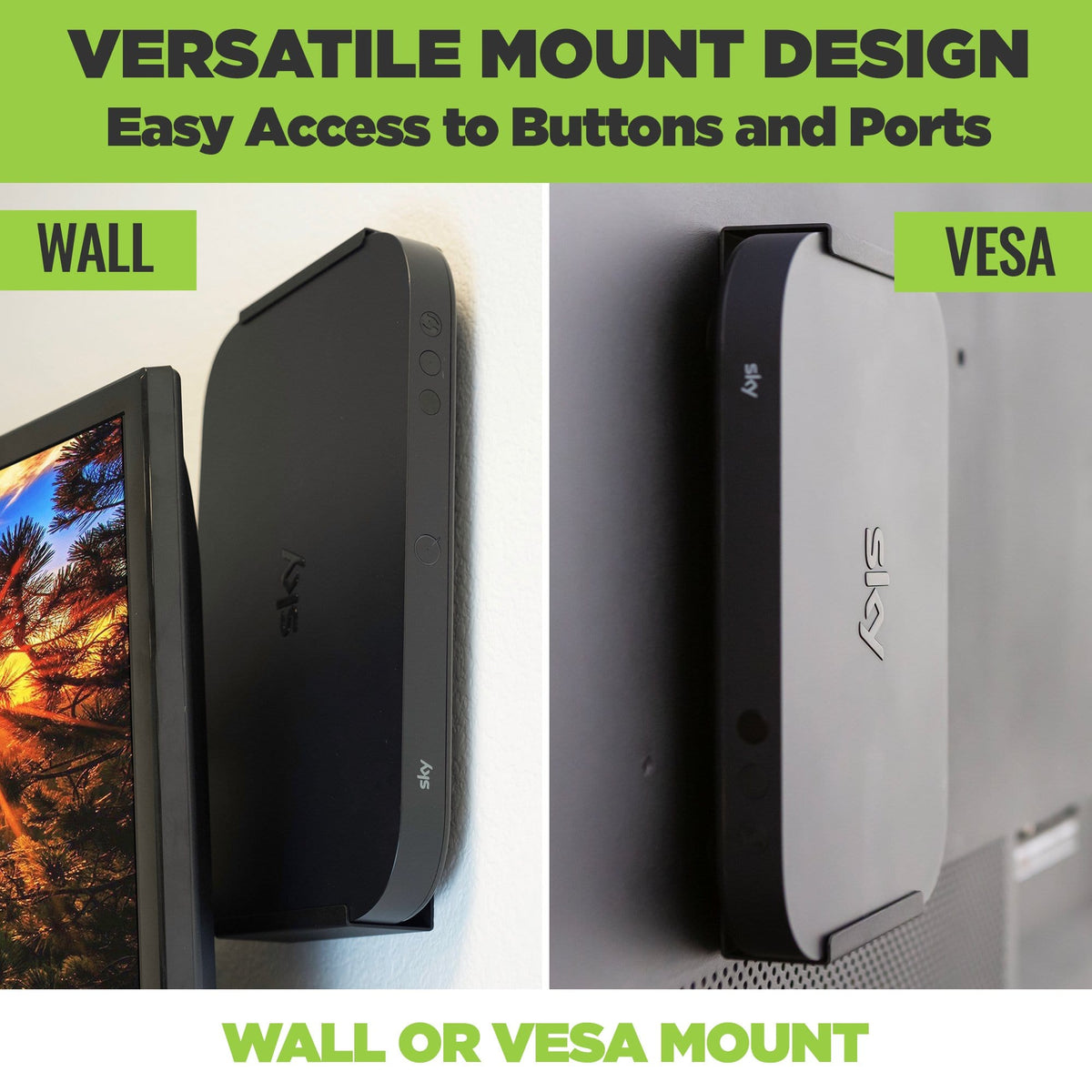 Cable + Satellite Box Wall Mounts | HIDE that cable box! Easy Install ...