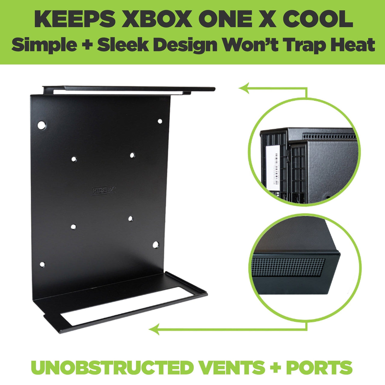 Xbox One X Wall Mount | HIDEit Mount for Xbox One X Game Console ...