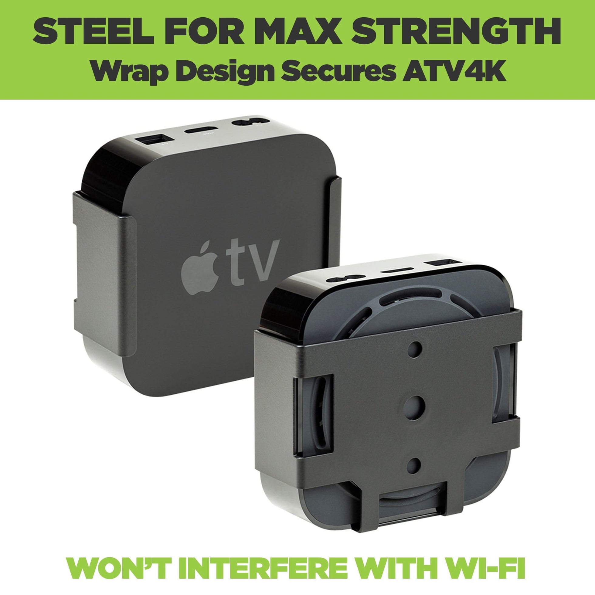 Apple TV 4K Mount | 1st + 2nd Gen Apple TV 4K Wall Mount – HIDEit Mounts