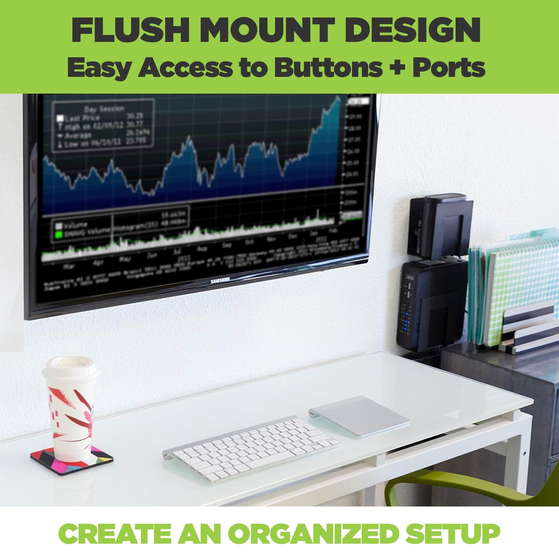 Small Cable Box Wall Mount | Small HIDEit Mount for TV Set-top Boxes ...