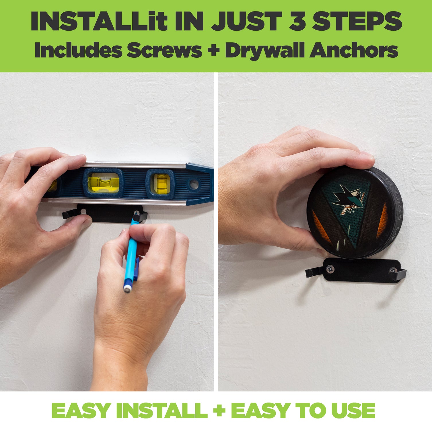 HIDEit Puck | Universal Hockey Puck Wall Mount – HIDEit Mounts